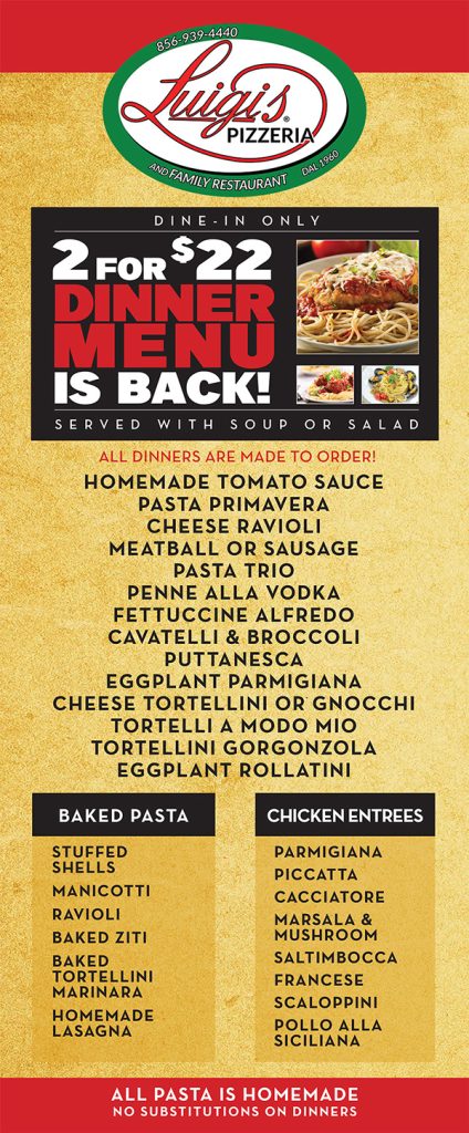Weekly Specials – Luigi's Pizza